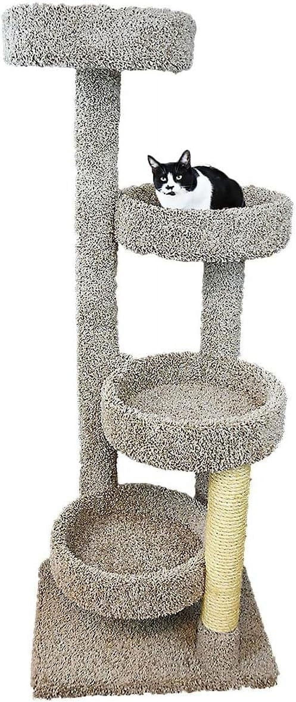 Rustic Romance Large Cat Stairway Neutral Color Solid Wood Cat ...