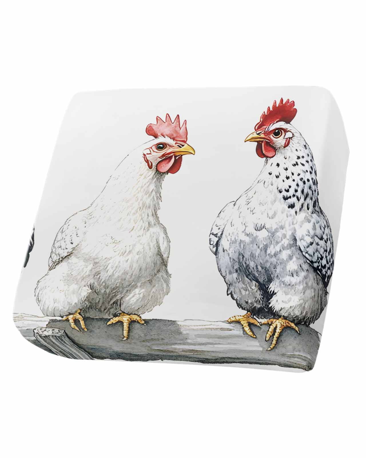 Rustic Rooster Sofa Couch Cushion Covers Washable, Removable ...