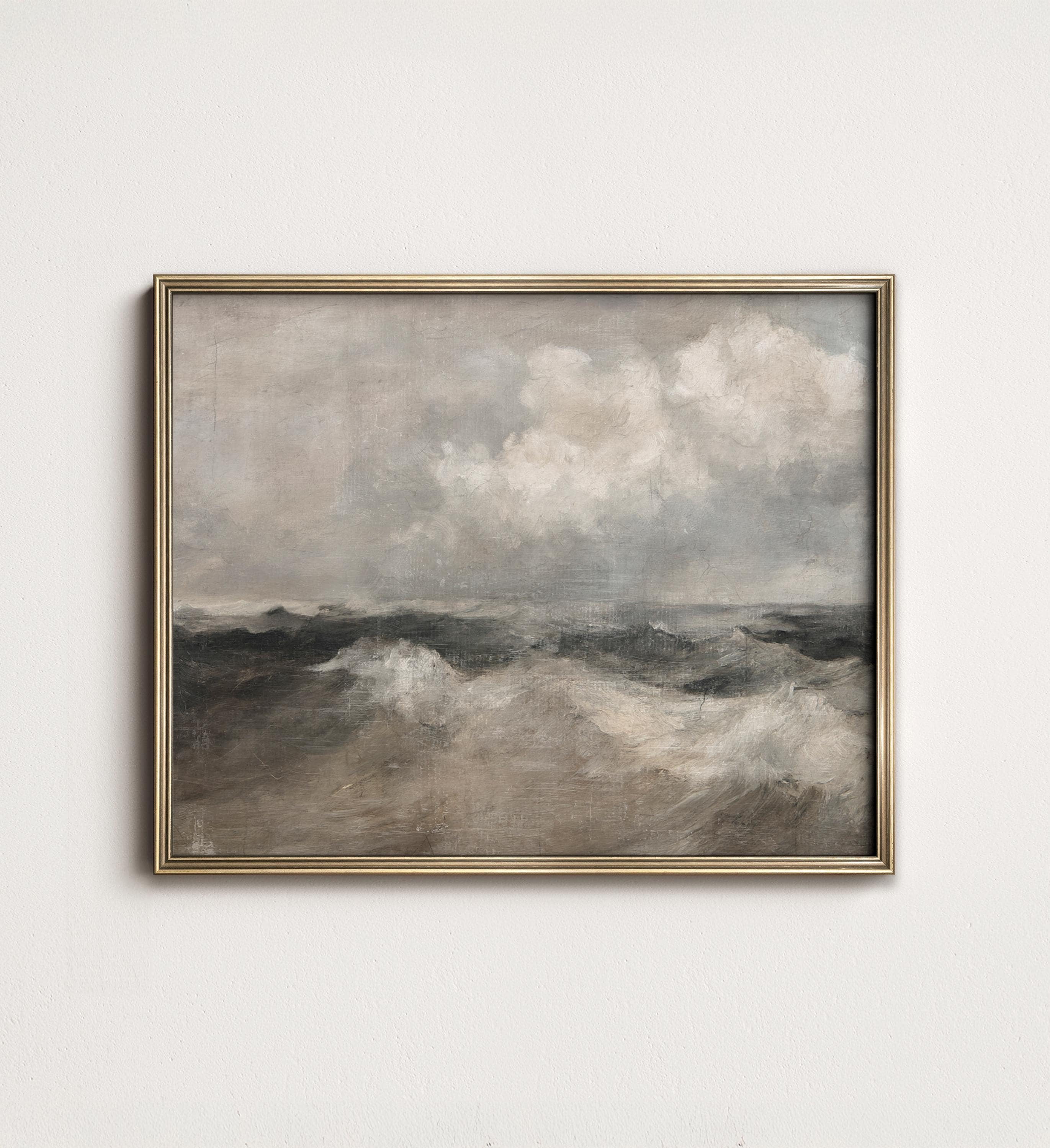Rustic Seascape Art: Moody Coastal Decor 9-155 UNFRAMED Poster, Wall ...