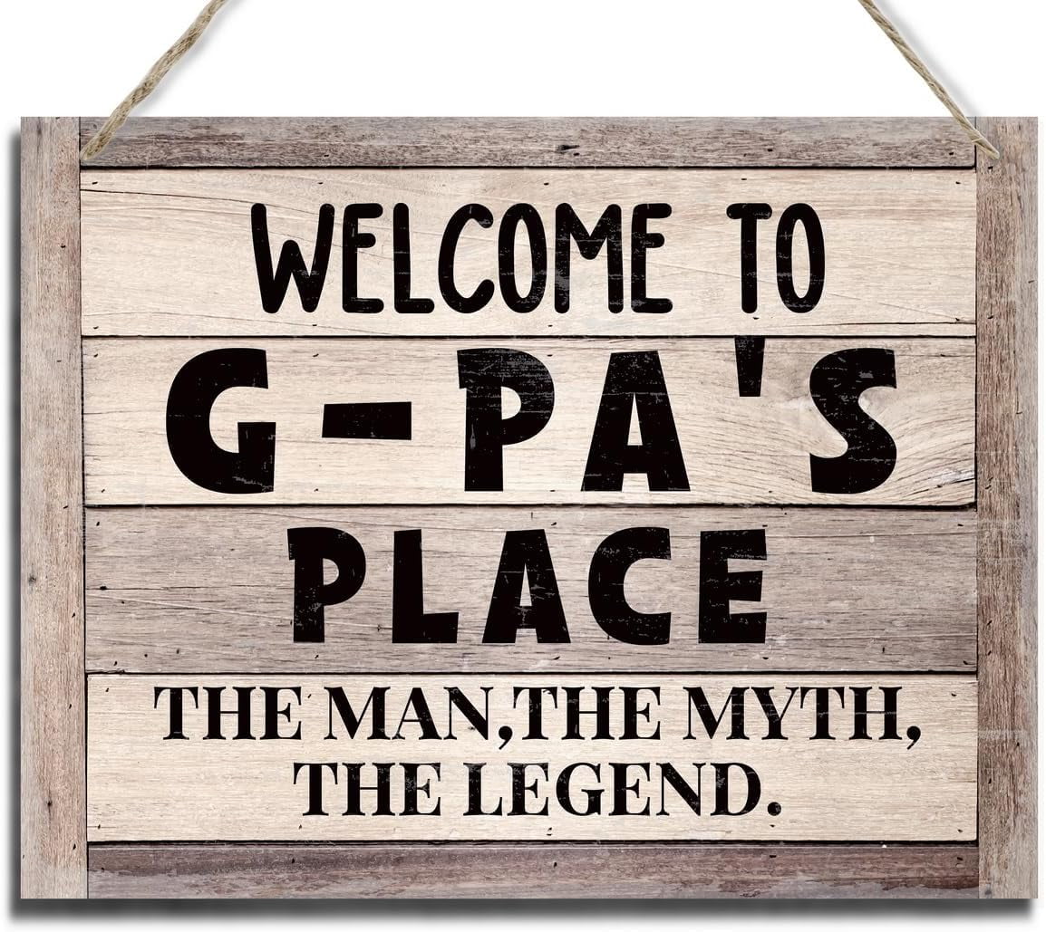 Rustic Sign Father's Day Dad's Grandpa's Decor Wood Signs Wood Wall Art ...