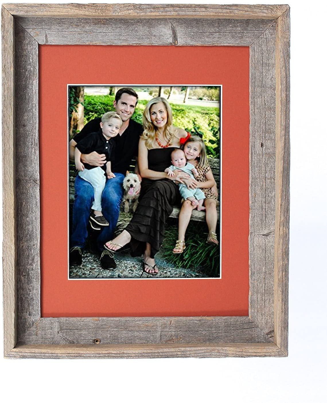 Rustic Signature 16" x 20" Weathered Gray Reclaimed Wood Picture Frame ...