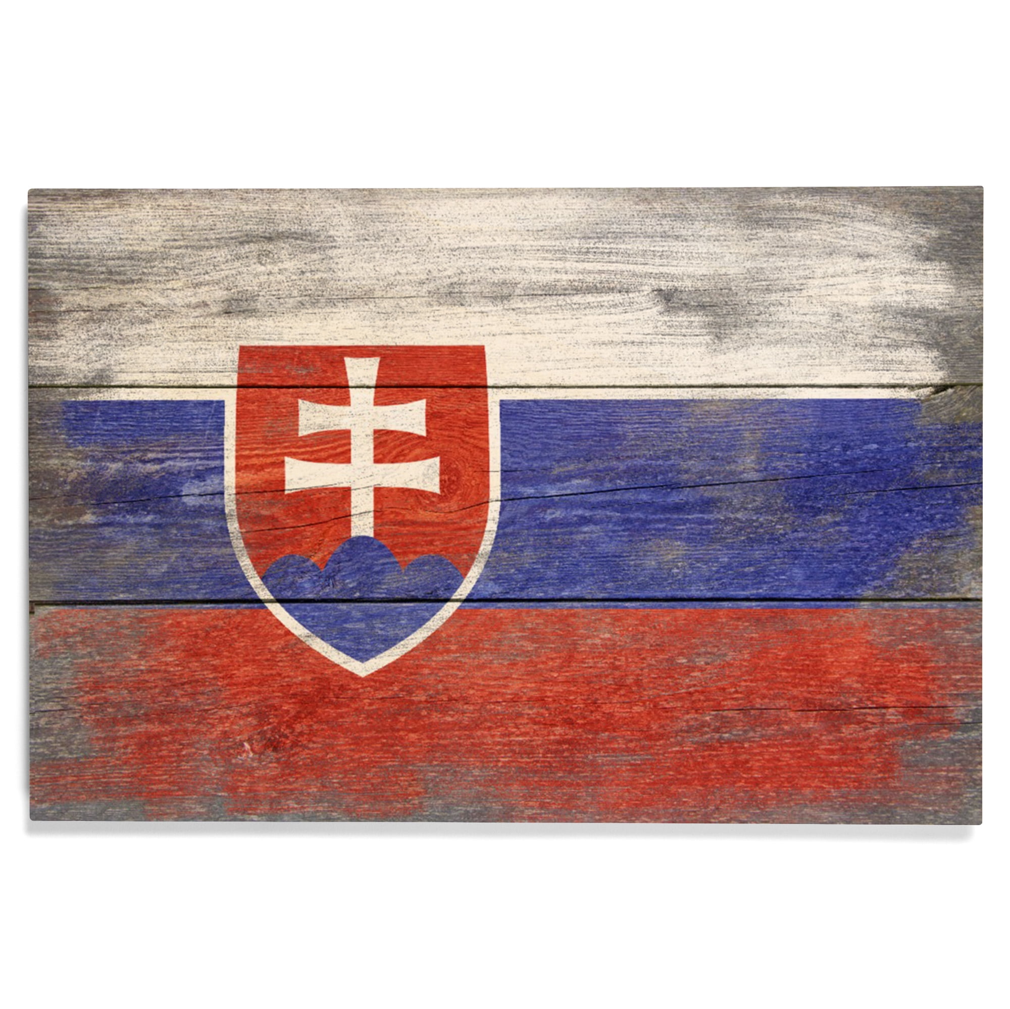 Rustic Slovakia Country Flag Birch Wood Wall Sign (12x18 Rustic Home ...
