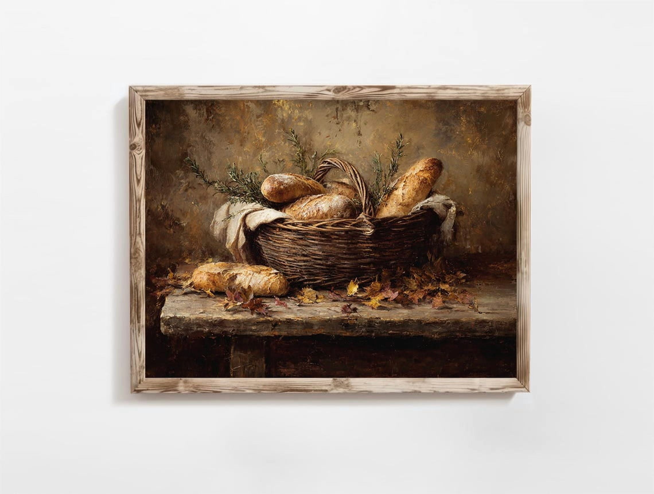Rustic Sourdough Loaves Print Poster Rustic Wall Art Poster Warm Tones ...