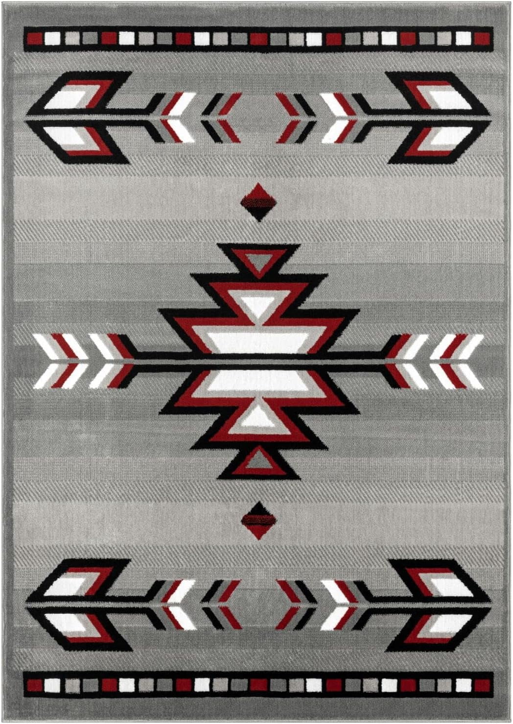 Rustic Southwestern Carpet Arrows Lodge Style Cabin Area Rug, 5' 2" x 7 ...