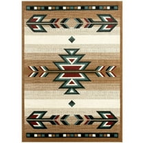 Lodge, Cabin Nature and Animals Area Rug - Southwestern Design Cabin ...