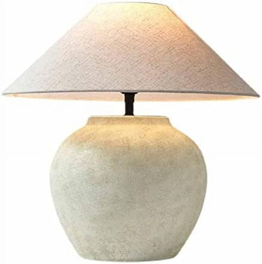 Rustic Southwestern Jug Table Lamp 20'' Tall White Clay Pot Ceramic ...