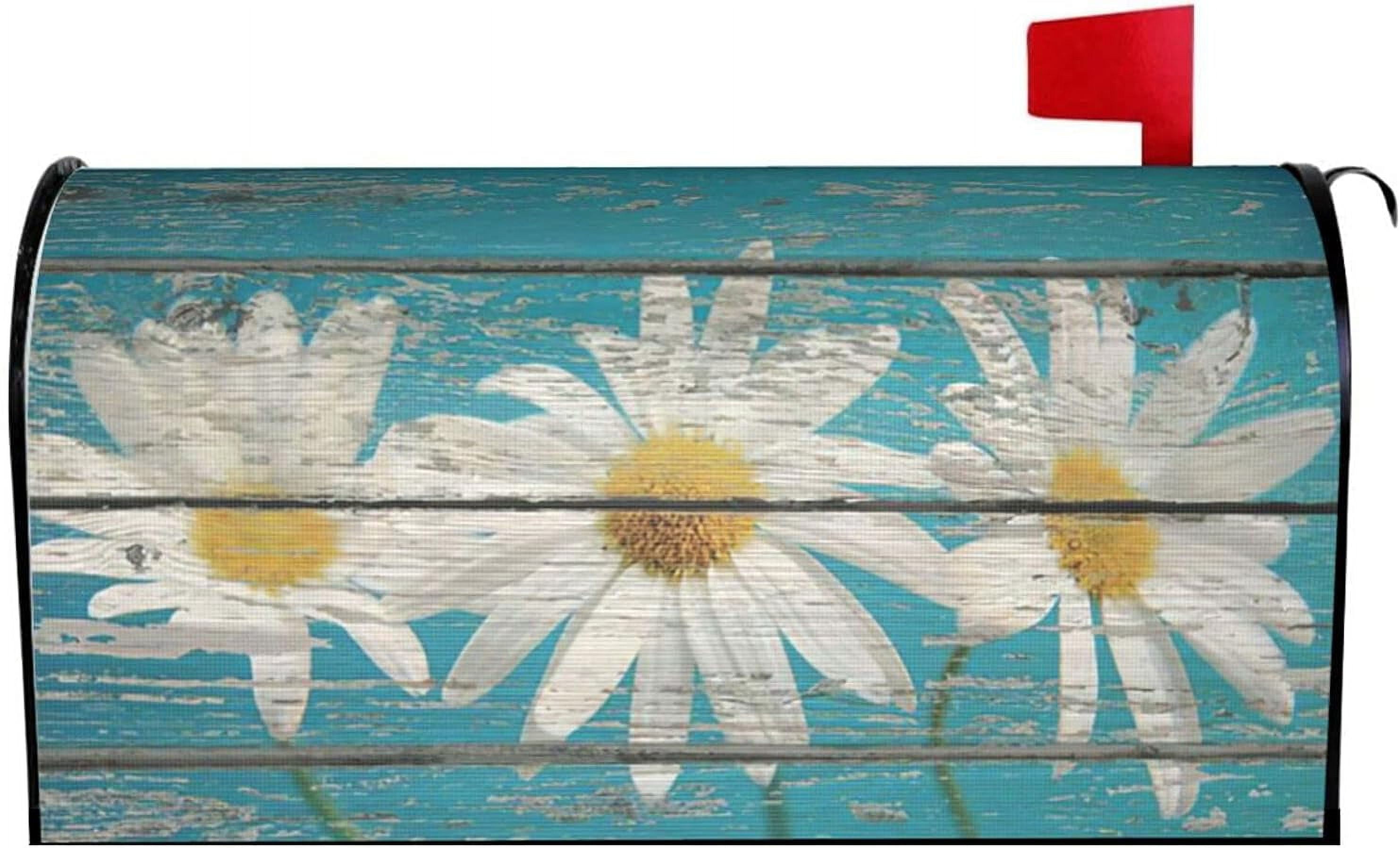 Rustic Spring Daisy Mailbox Covers Magnetic Standard Size 21x18 Inch ...