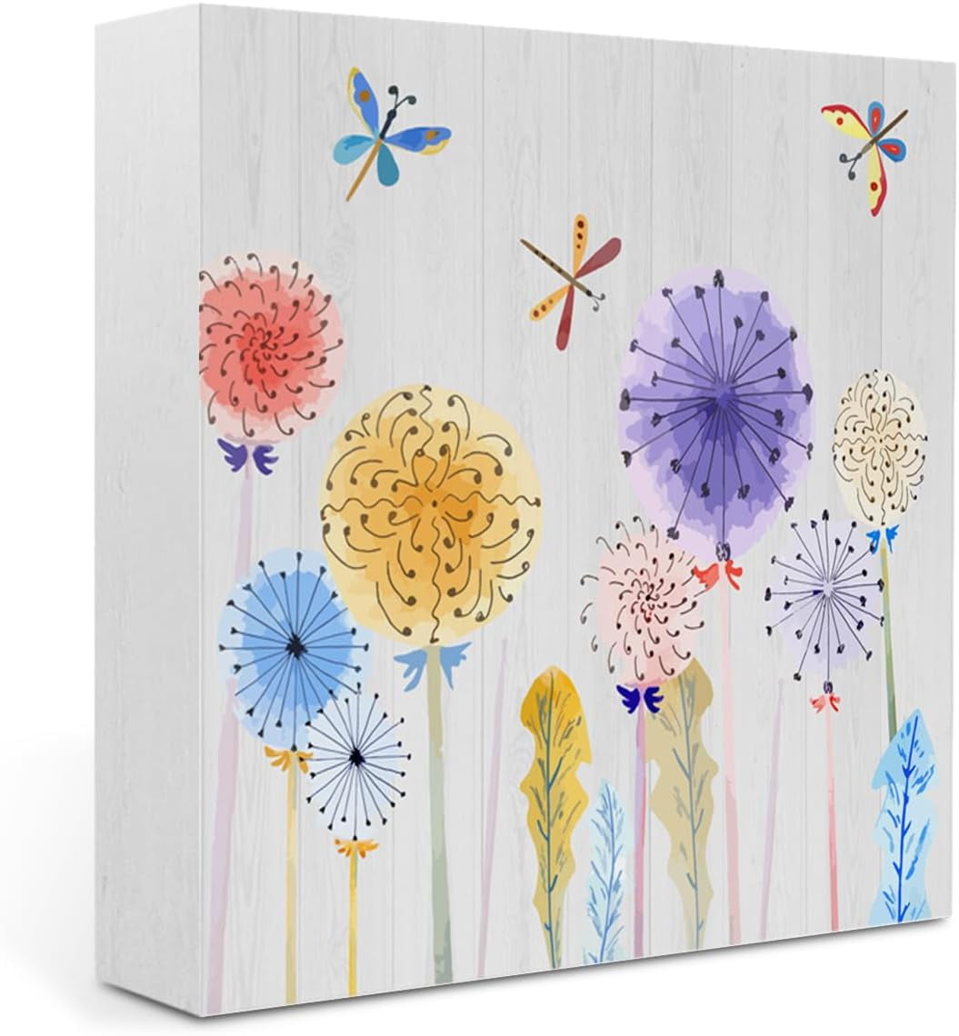 Rustic Spring Farmhouse Country Home Office Desk Decor Cute Dandelion ...