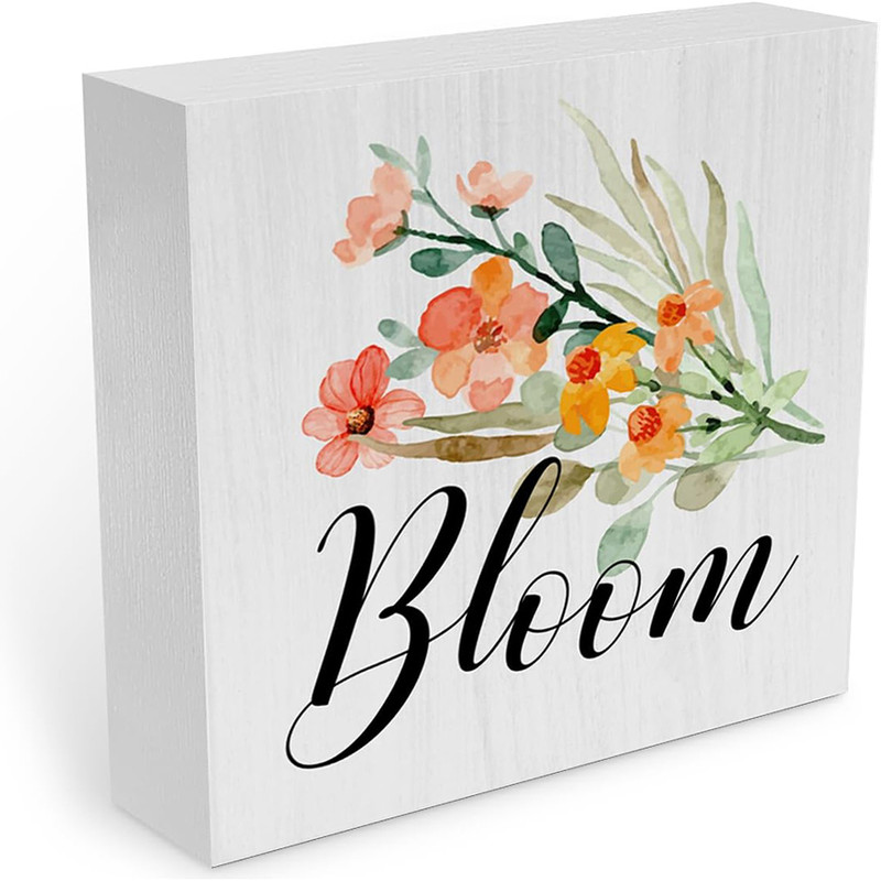 Rustic Spring Farmhouse Country Home Office Desk Decor Cute Flowers ...