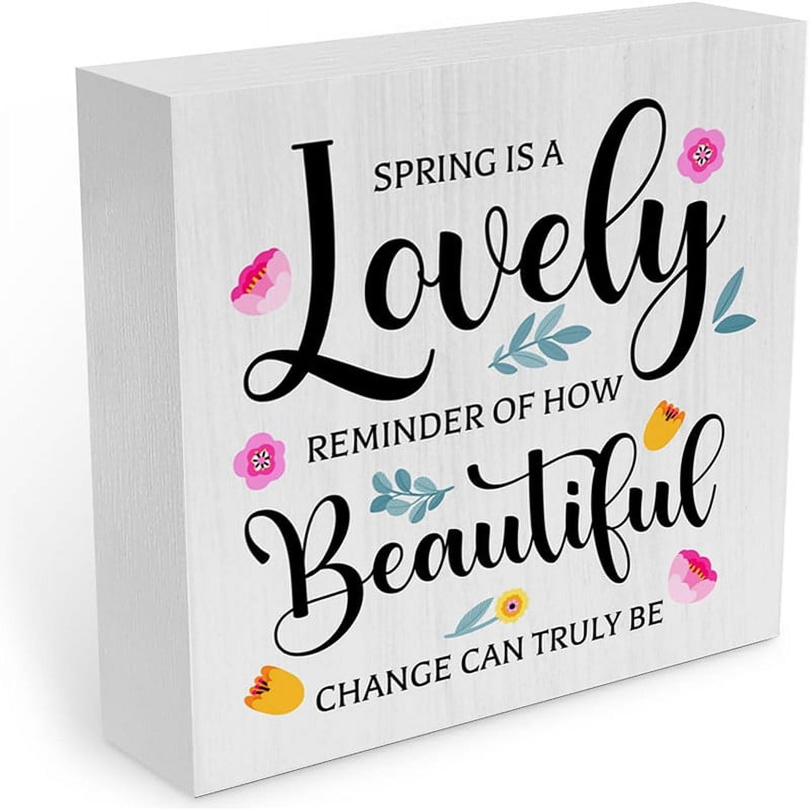 Rustic Spring Farmhouse Country Home Office Desk Decor Flowers Wood ...