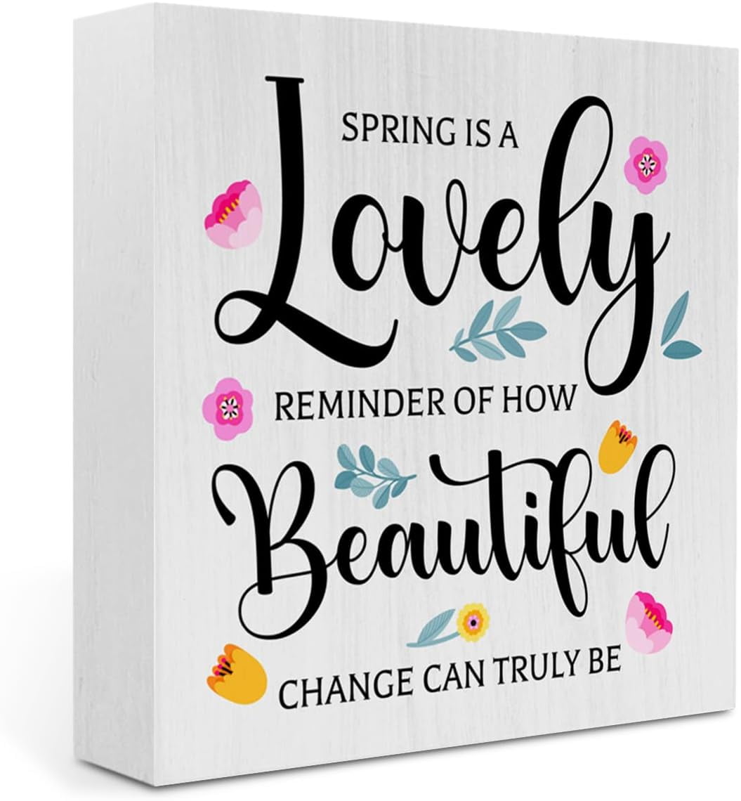 Rustic Spring Farmhouse Country Home Office Desk Decor Flowers Wood ...