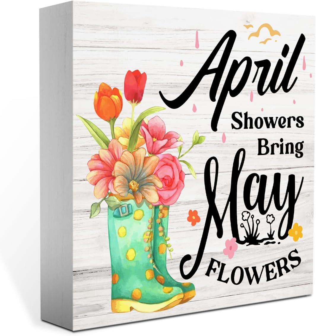 Rustic Spring Farmhouse Tiered Tray Decoration Spring Tulip Home Office ...