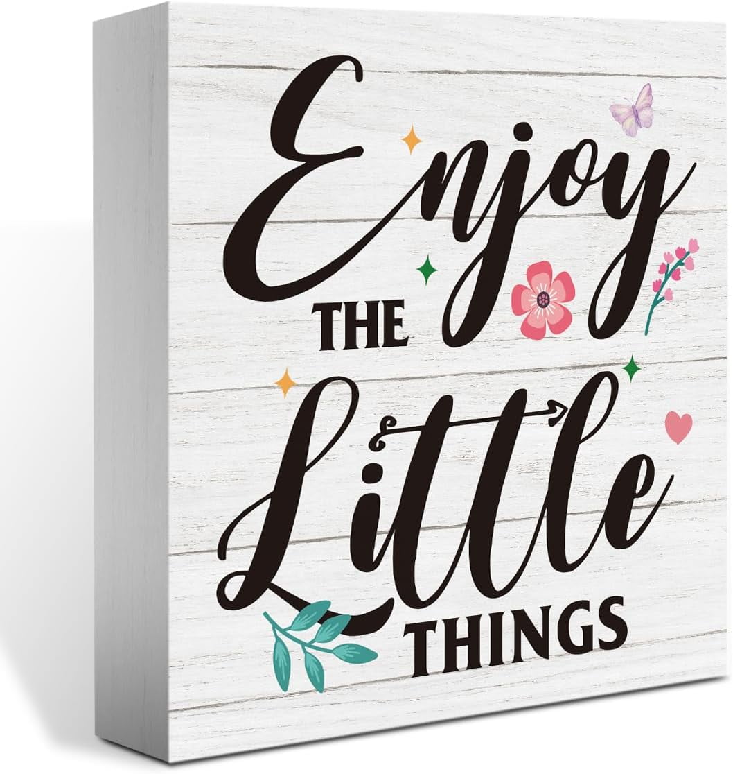 Rustic Spring Office Desk Decor, Spring Tiered Tray Decoration, Enjoy ...