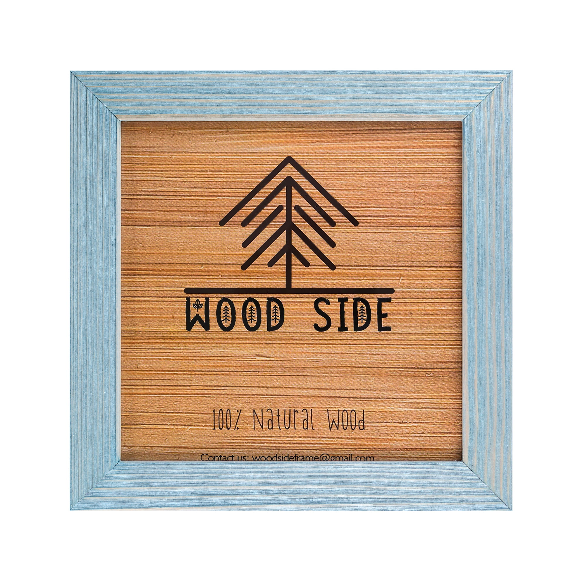Rustic Square Wooden Picture Frame 12x12-100% Natural Solid Eco ...