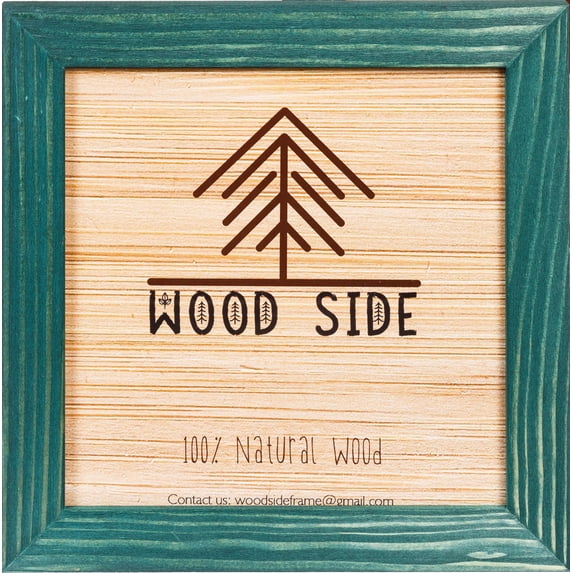 Rustic Square Wooden Picture Frame 12x12 - 100% Natural Solid Eco ...
