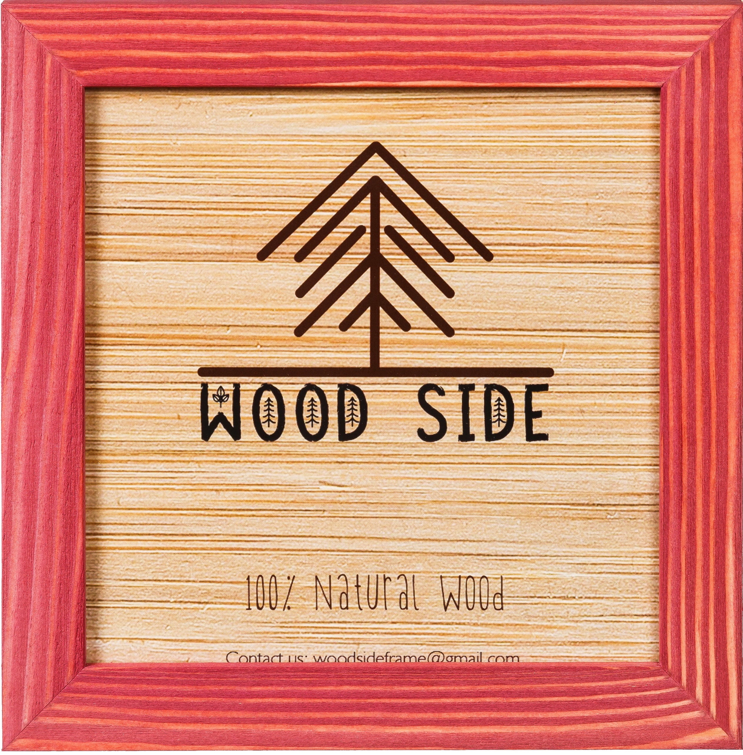 Rustic Square Wooden Picture Frame 12x12-100% Natural Solid Eco ...