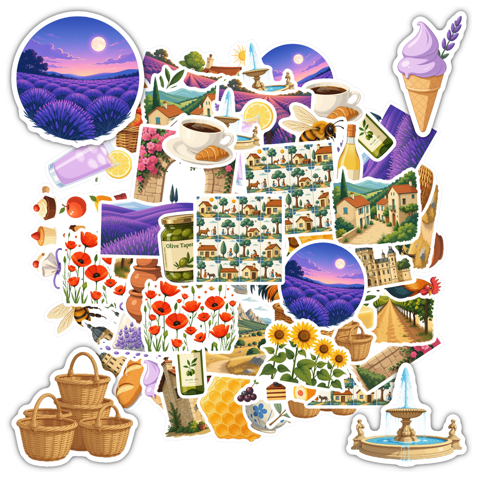 Rustic Stickers Stationery Stickers Floral Sticker Pack Honey Stickers ...