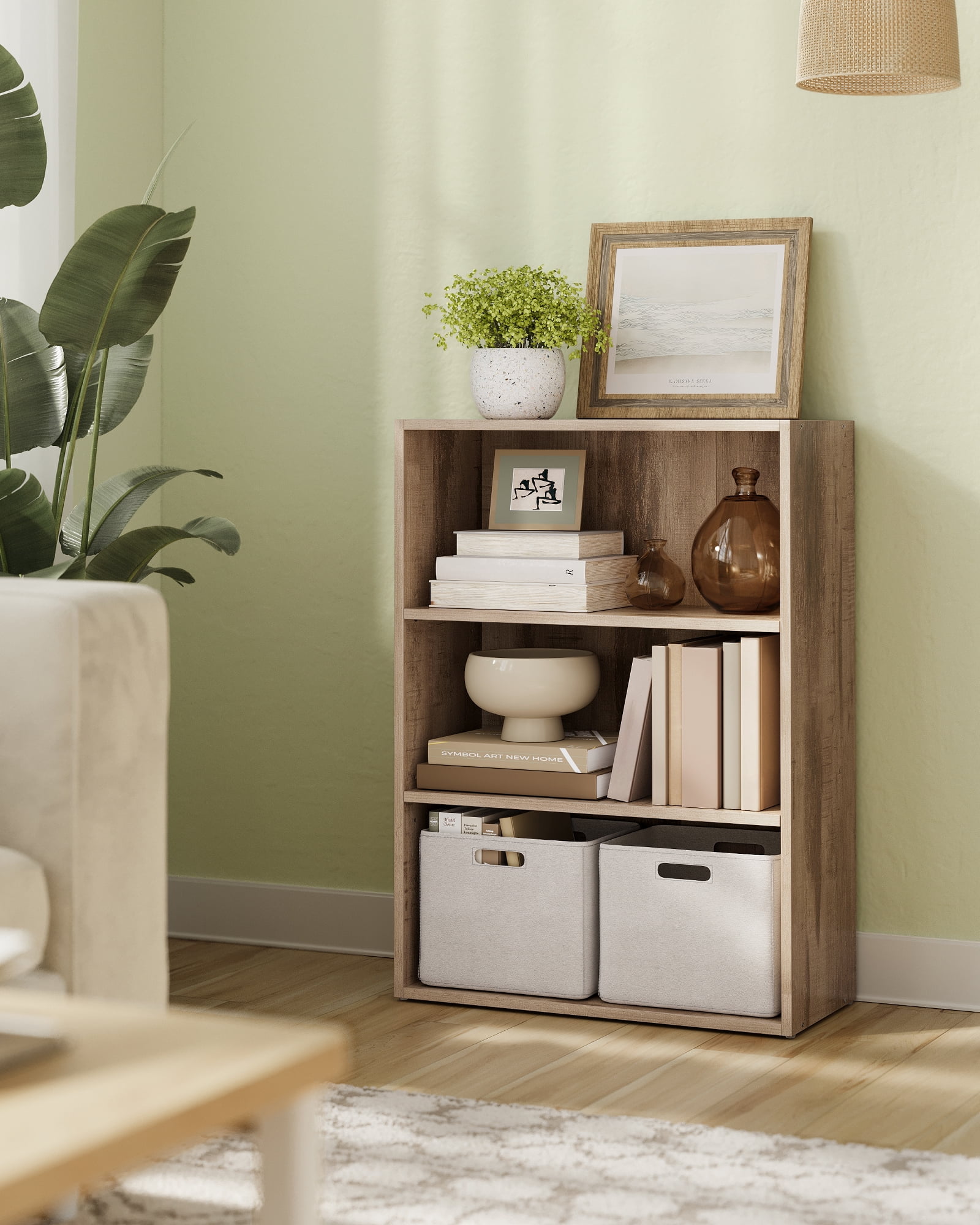 Rustic - Style 3 - Shelf Bookcase - Sturdy Wood Construction ...
