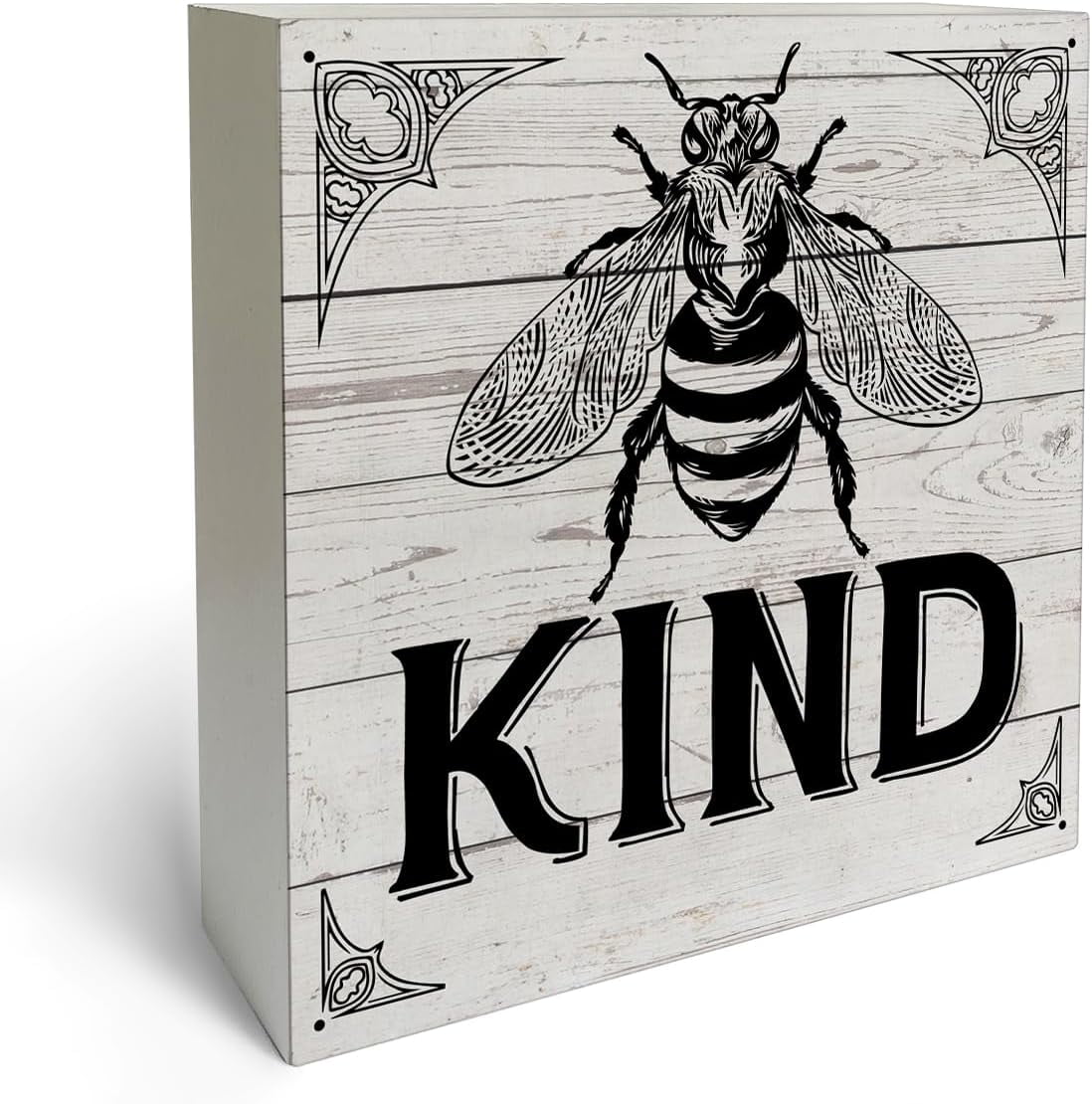 Rustic Style Be Kind Box Sign Wood Desk Sign Decor Positive Quotes ...