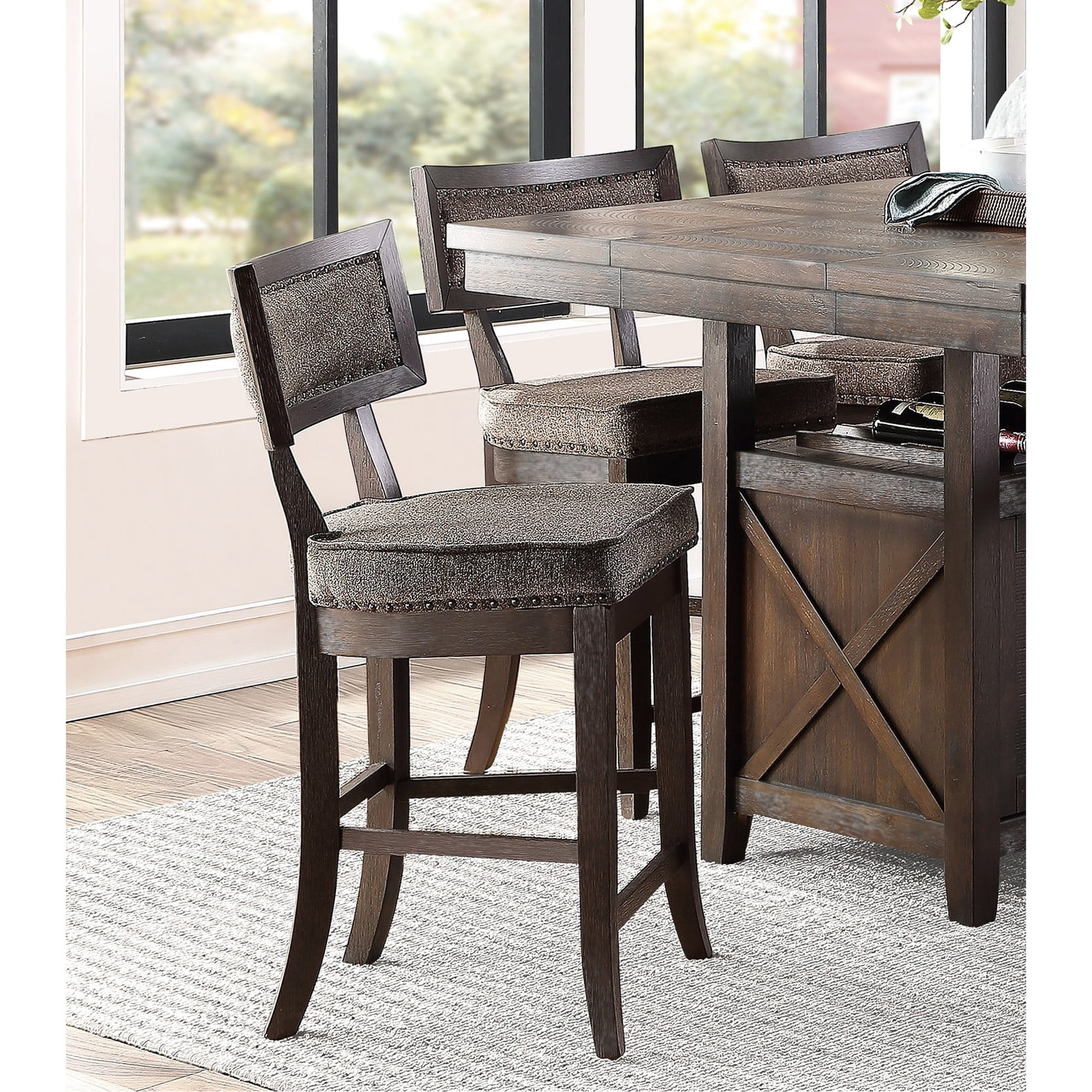 Rustic Style Dark Cherry Chairs / Add Warmth to Your Dining Room ...