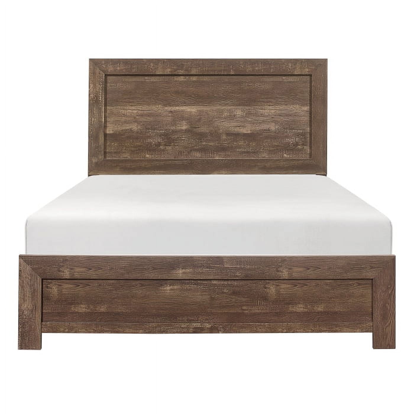 Corbin Collection Full Bed - Rustic Brown Realistic Wood Look - Walmart.com
