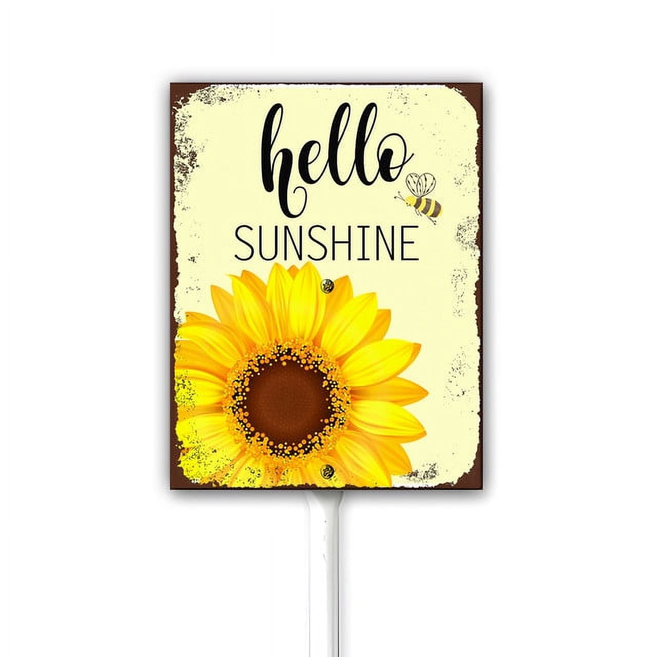 Rustic Style Hello Sunshine Bee Decor Summer Home Decor for Yard ...