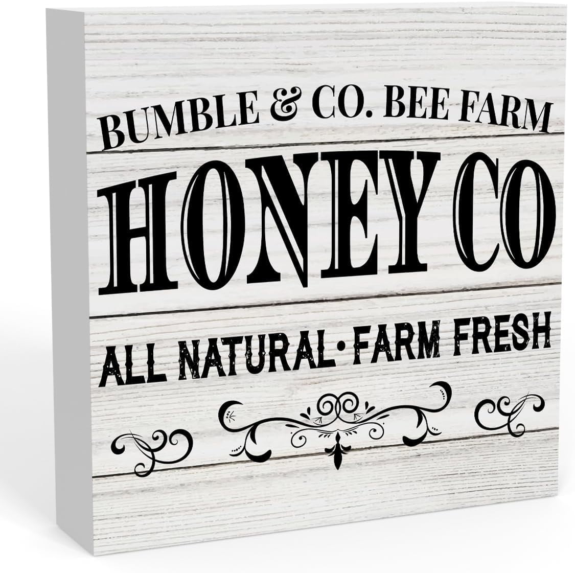 Rustic Summer Wood Box Sign, Farmhouse Honey Co Artwork Decor, Summer ...