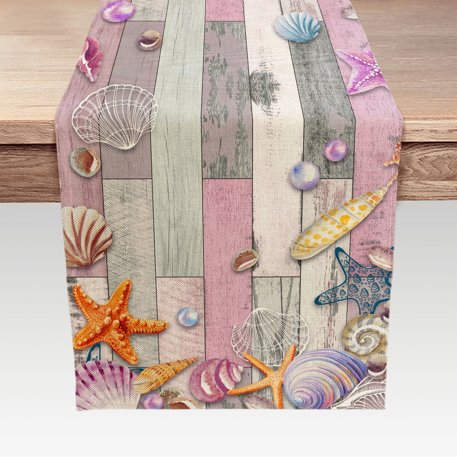 Rustic Table Runners 13X72 Inches Long Dresser Scarfs, Retro Barn Wood ...