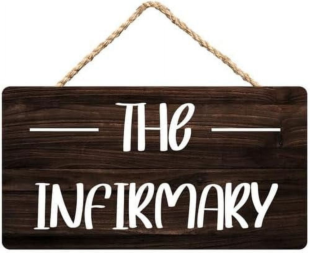Rustic The Infirmary Wood Decor Sign, Farmhouse Printed Wood Signs Wall ...