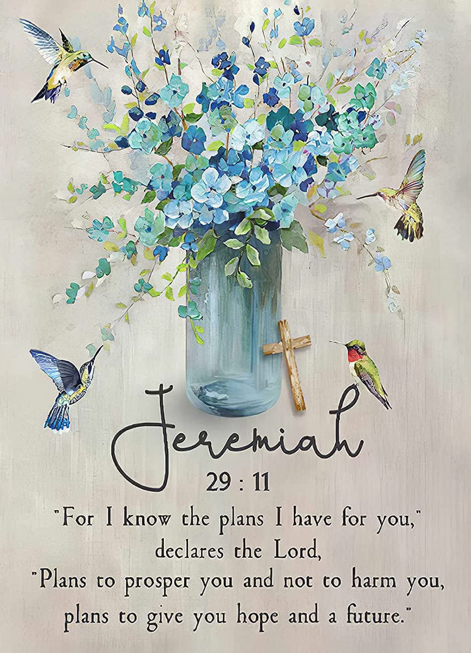 Rustic Tin Signs Christian Jeremiah Bible Verses Scripture Metal Tin ...