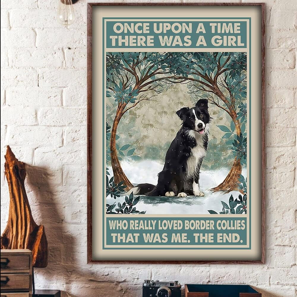 Rustic Tin Signs Wall Decor There was a Girl Who Really Loved Border ...