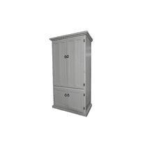 Modern Solid Wood Computer Armoire Desk - Walmart.com