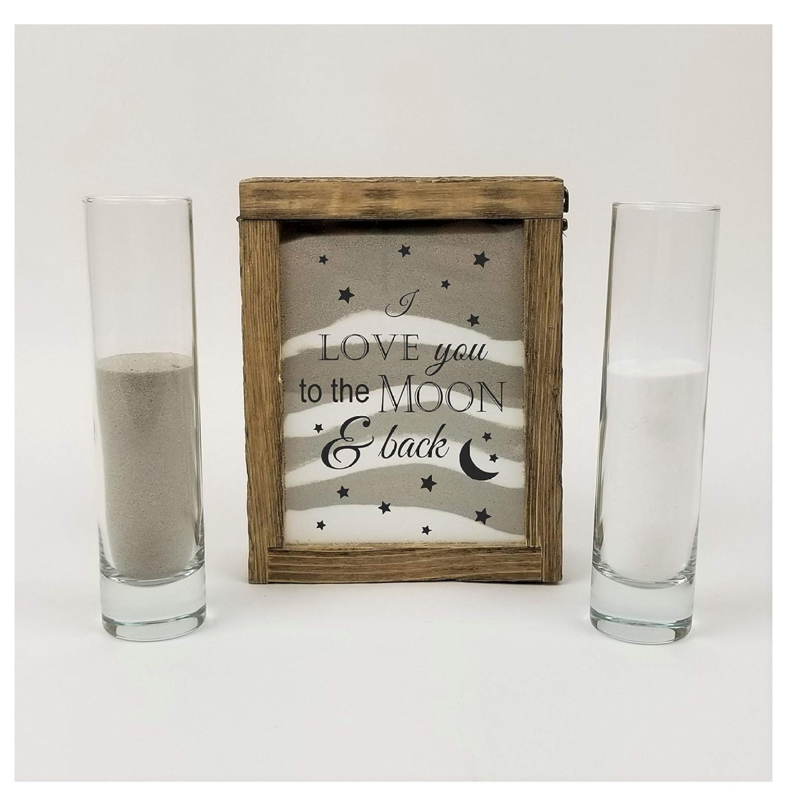 Rustic Unity Sand Ceremony Set I Love You to The Moon and Back with ...