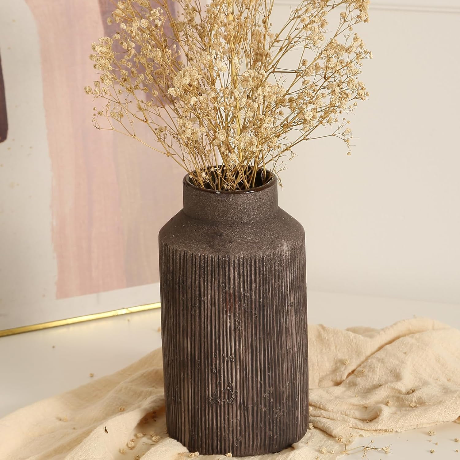 Rustic Vases for Home Decor. Ceramic Vase for Dining Table Decor ...