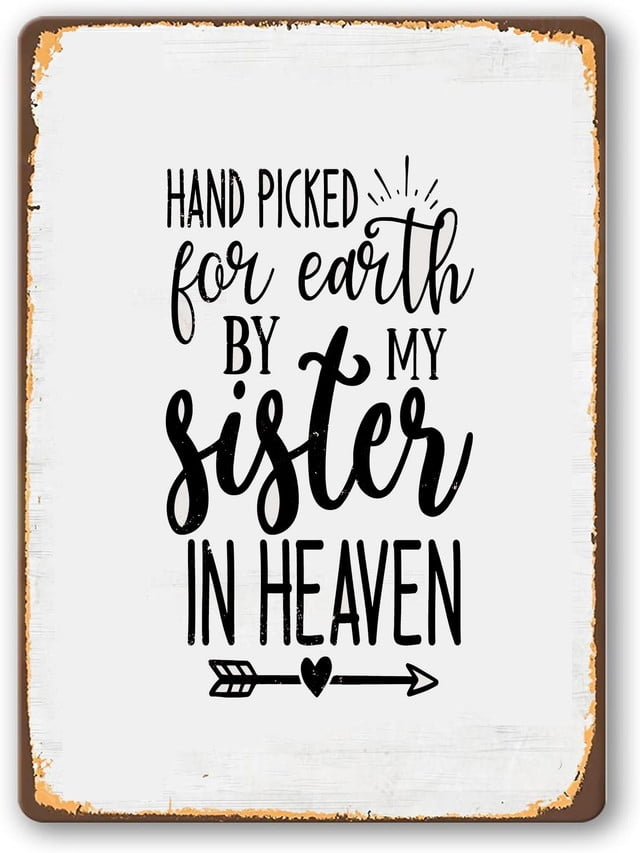 Rustic Vintage Metal Sign - Hand Picked For Earth by My Sister In ...