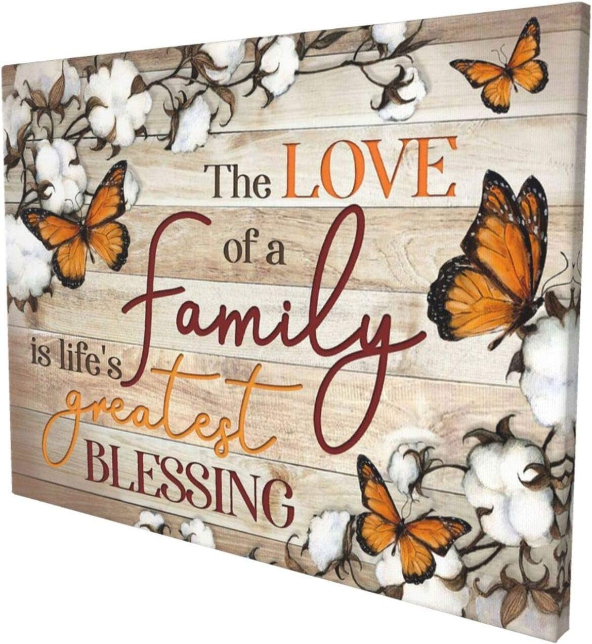 Rustic Wall Art Flower Inspirational Quotes Canvas Bathroom Decor ...