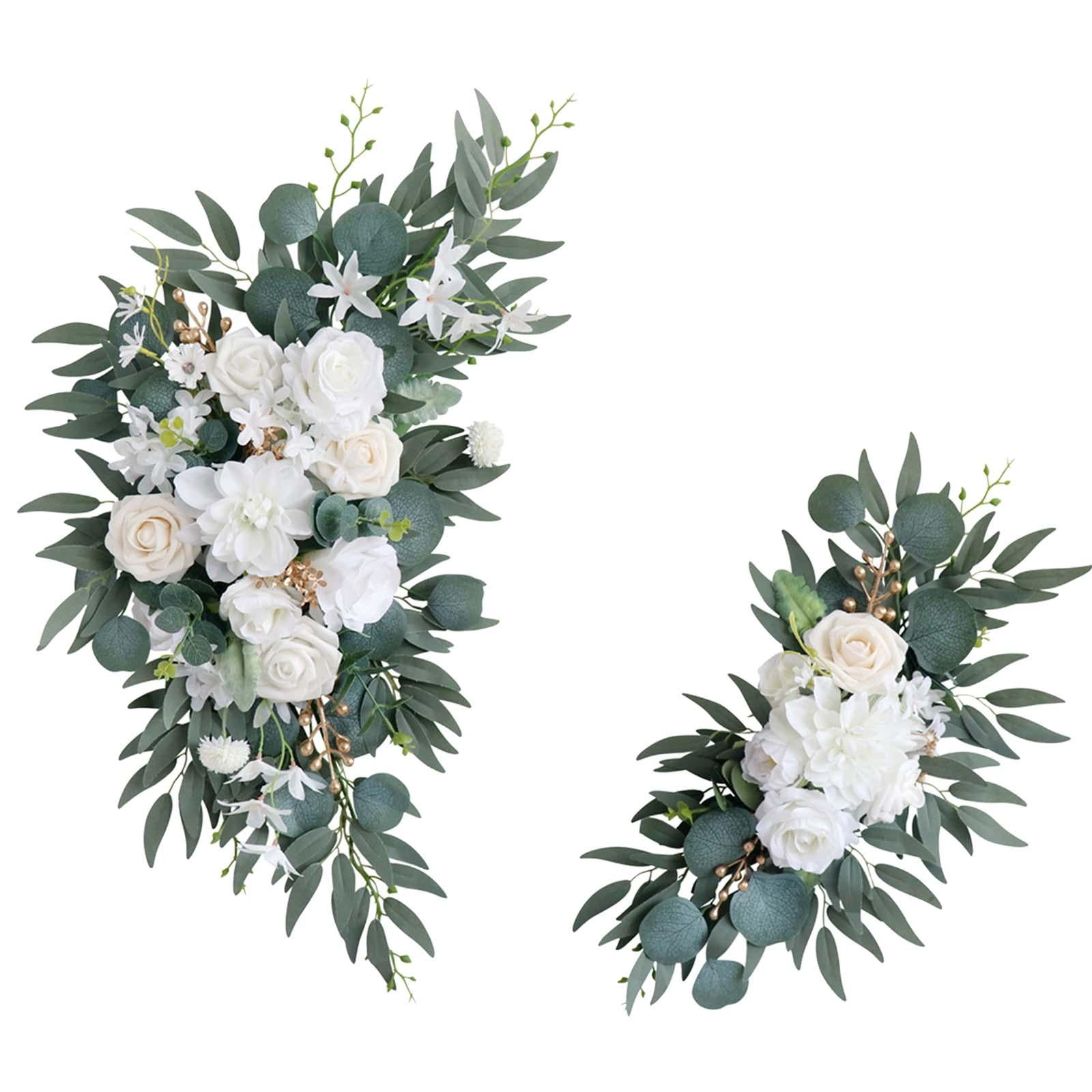Rustic Wedding Arch Swag Fake Rose Floral Swags for Wedding Arch Arbor ...