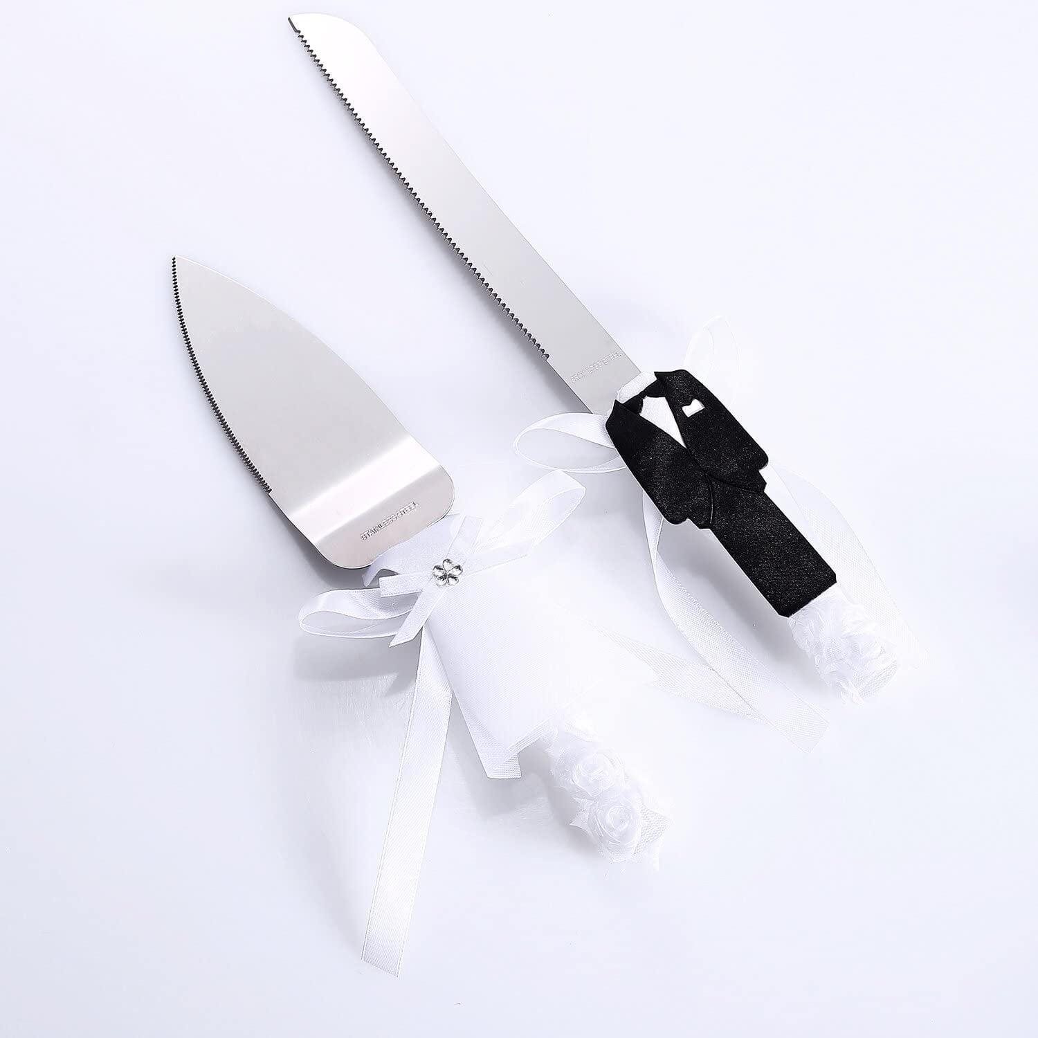 Rustic Wedding Cake Knife and Serving Set Bride & Groom Feature Wedding ...