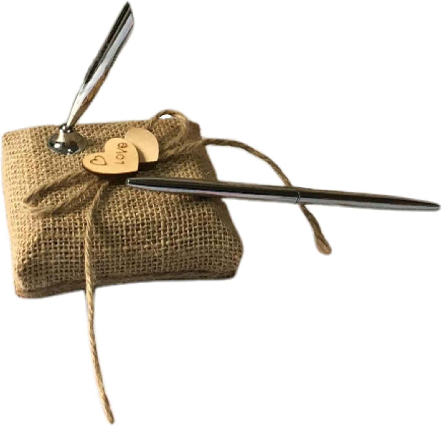 Rustic Wedding Guest Book Pen: Vintage Burlap Reception Wedding Pen ...