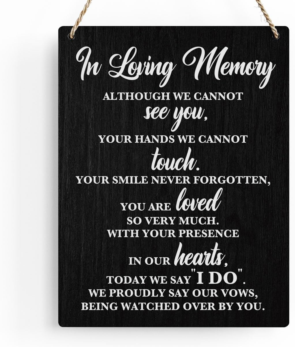 Rustic Wedding Memorial Table Signs, Boho Wedding Decor Engagement ...