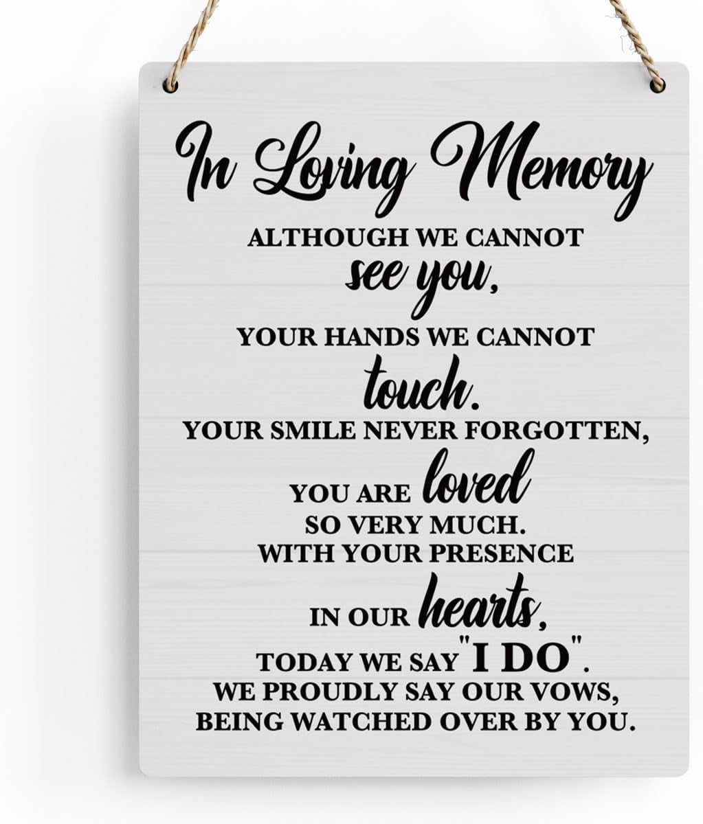 Rustic Wedding Memorial Table Signs, Boho Wedding Decor Engagement ...