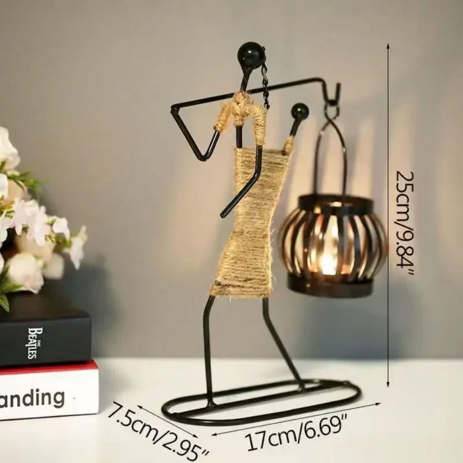 Rustic Wedding Table Centerpiece Decor Living Room Human Figurines ...