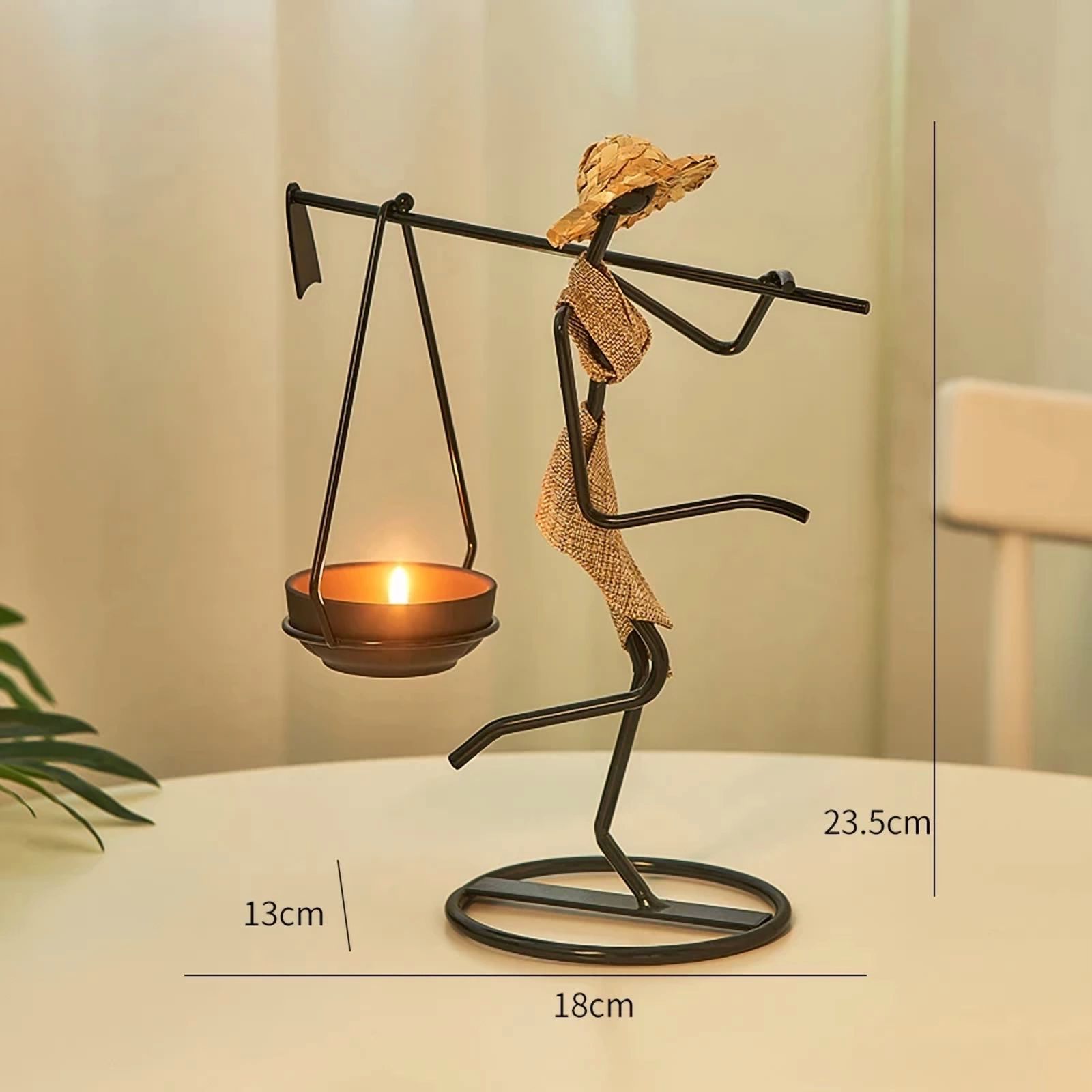 Rustic Wedding Table Centerpiece Decor Living Room Human Figurines ...