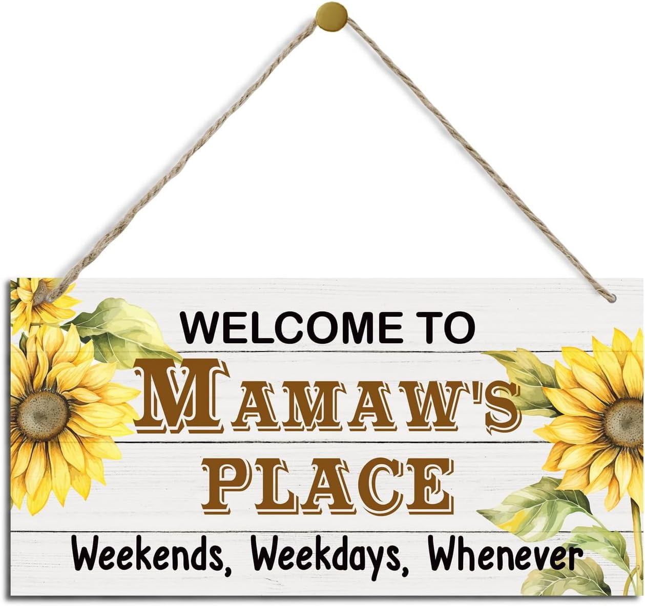 Rustic Welcome to Mamaw's Place Decor Sign, Welcome Decor Sign ...