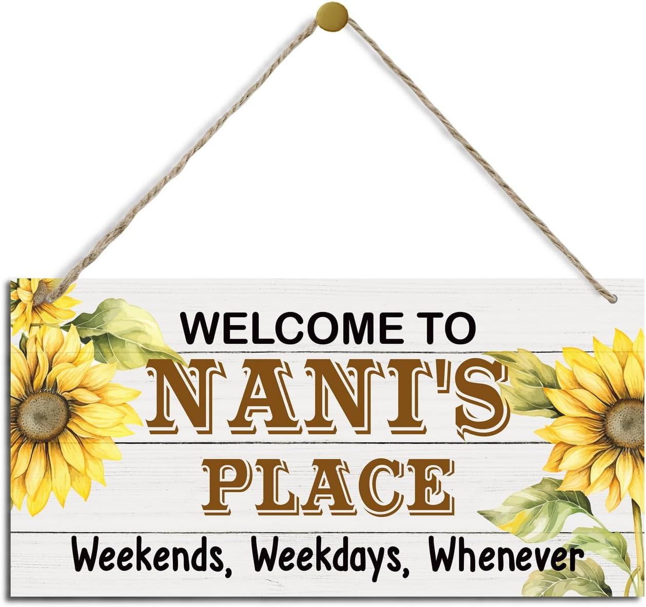 Rustic Welcome to Nani's Place Decor Sign, Welcome Decor Sign ...