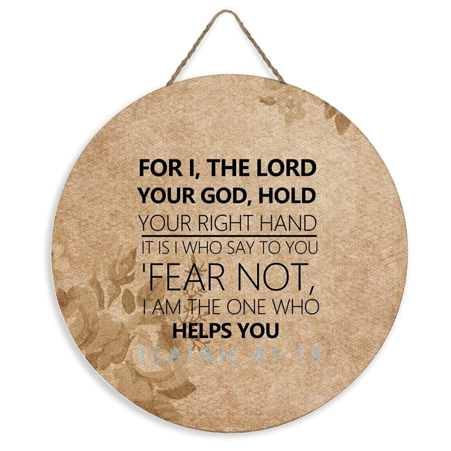 Rustic Welcome Sign For I, The Lord Your God Welcome Front Door Round ...