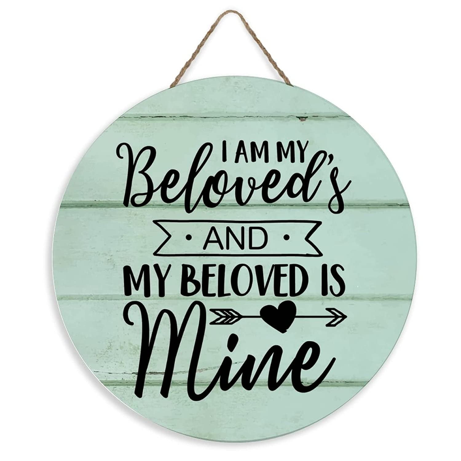 Rustic Welcome Sign I Am My Beloved's And My Beloved Is Mine Welcome ...