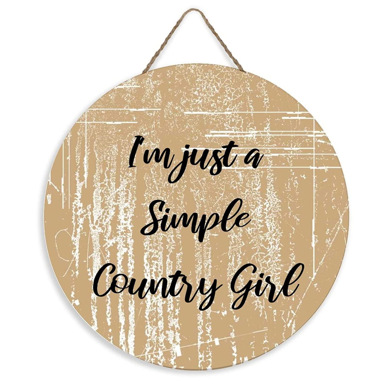Rustic Welcome Sign I'm Just A Simple Country Girl Welcome Front Door ...