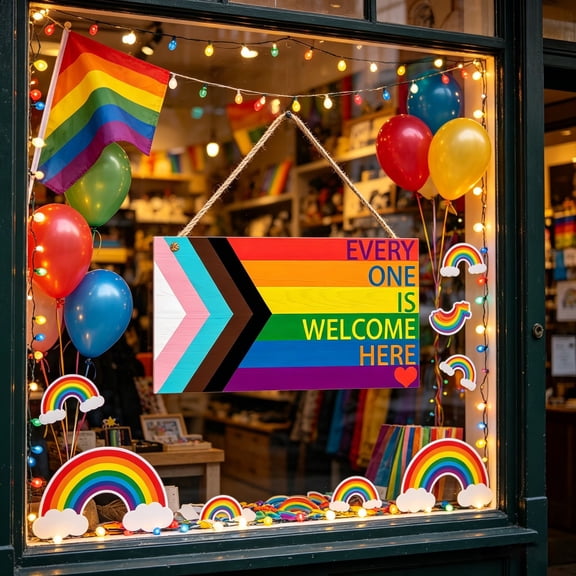 Wooden Rainbow Decor