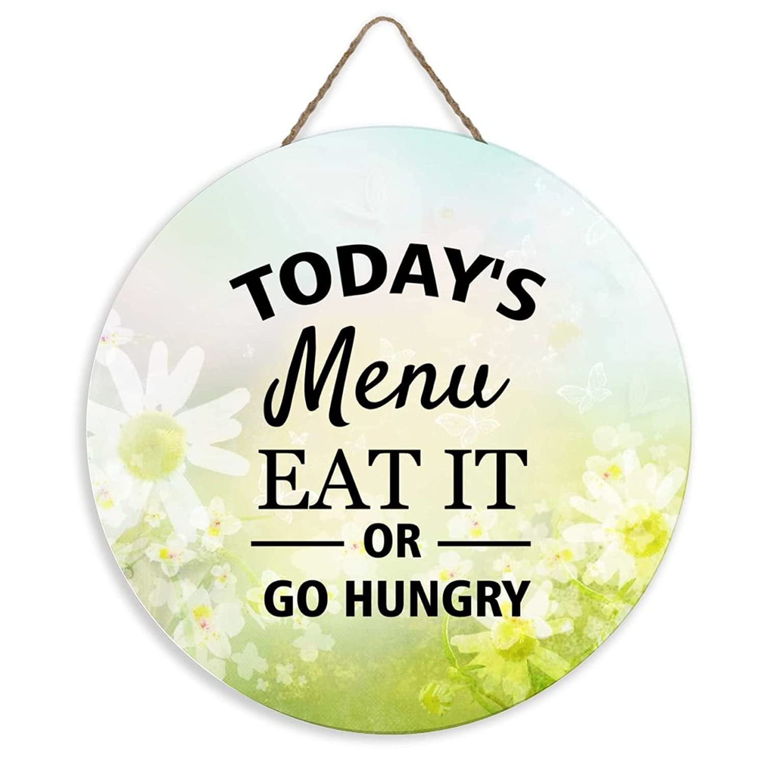 Rustic Welcome Sign Today's Menu,Eat It Or Go Hungry Welcome Front Door ...